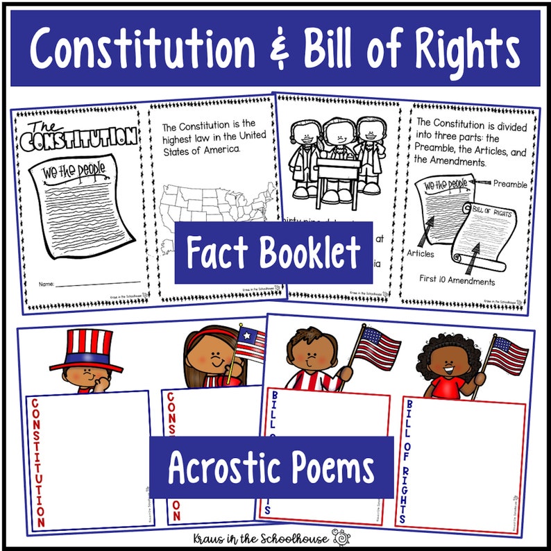 Constitution Day Activities | Bill of Rights Activities | US ...