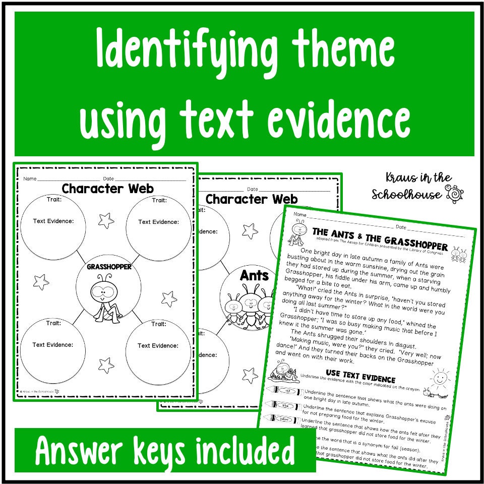 The Ants and the Grasshopper Printables | Aesop's Fables Printables ...