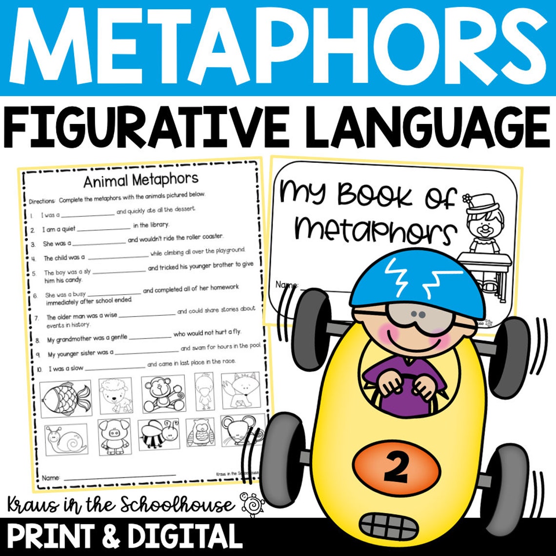 Metaphors Worksheets | Metaphors Printables | Metaphors Activity Sheets ...