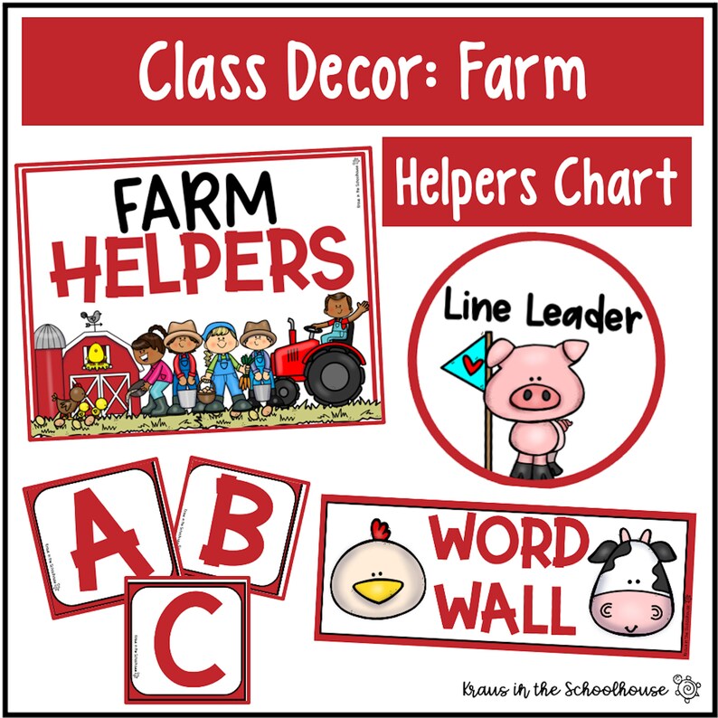 Farm Theme Decor | Classroom Decor | Bulletin Boards | Farm ...