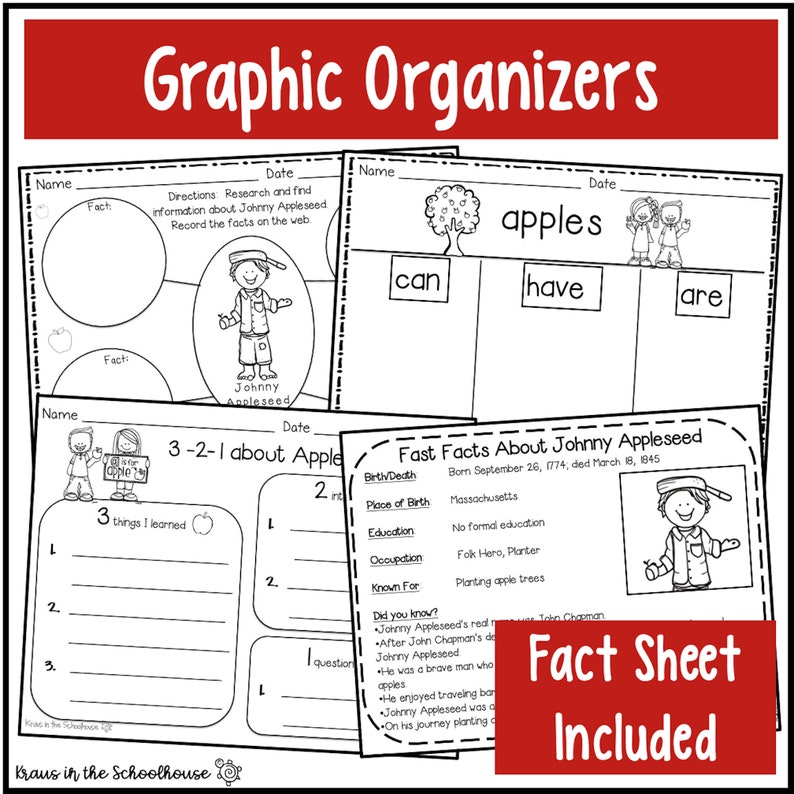 Apple Unit | Johnny Appleseed | Fall Activities for Kids | Apple Life ...