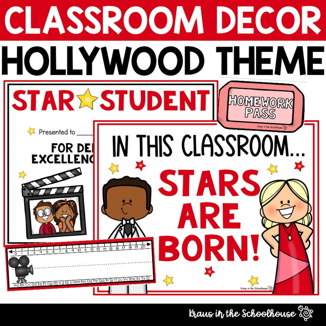 Hollywood Theme Decor | Movie Theme Decor | Classroom Decor | Bulletin ...