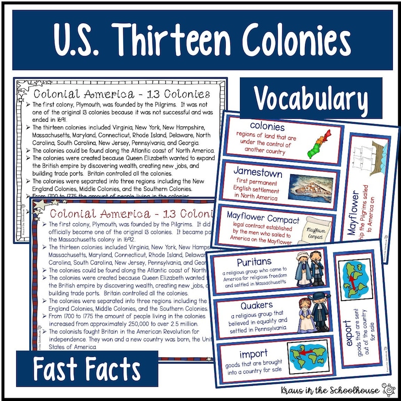 13 Colonies Printables | US History Activity Sheets | 13 Original ...