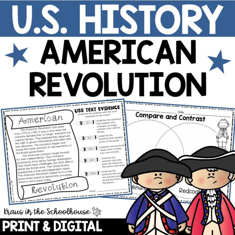 American Revolution Printables | Revolutionary War Worksheets | US ...