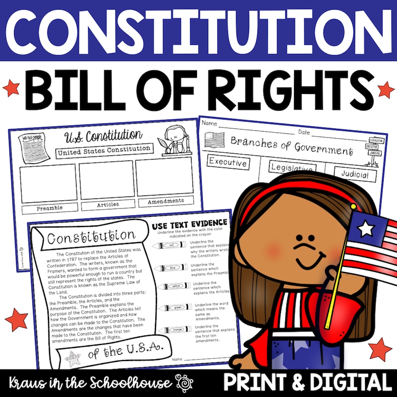 Constitution Day Activities | Bill of Rights Activities | US ...