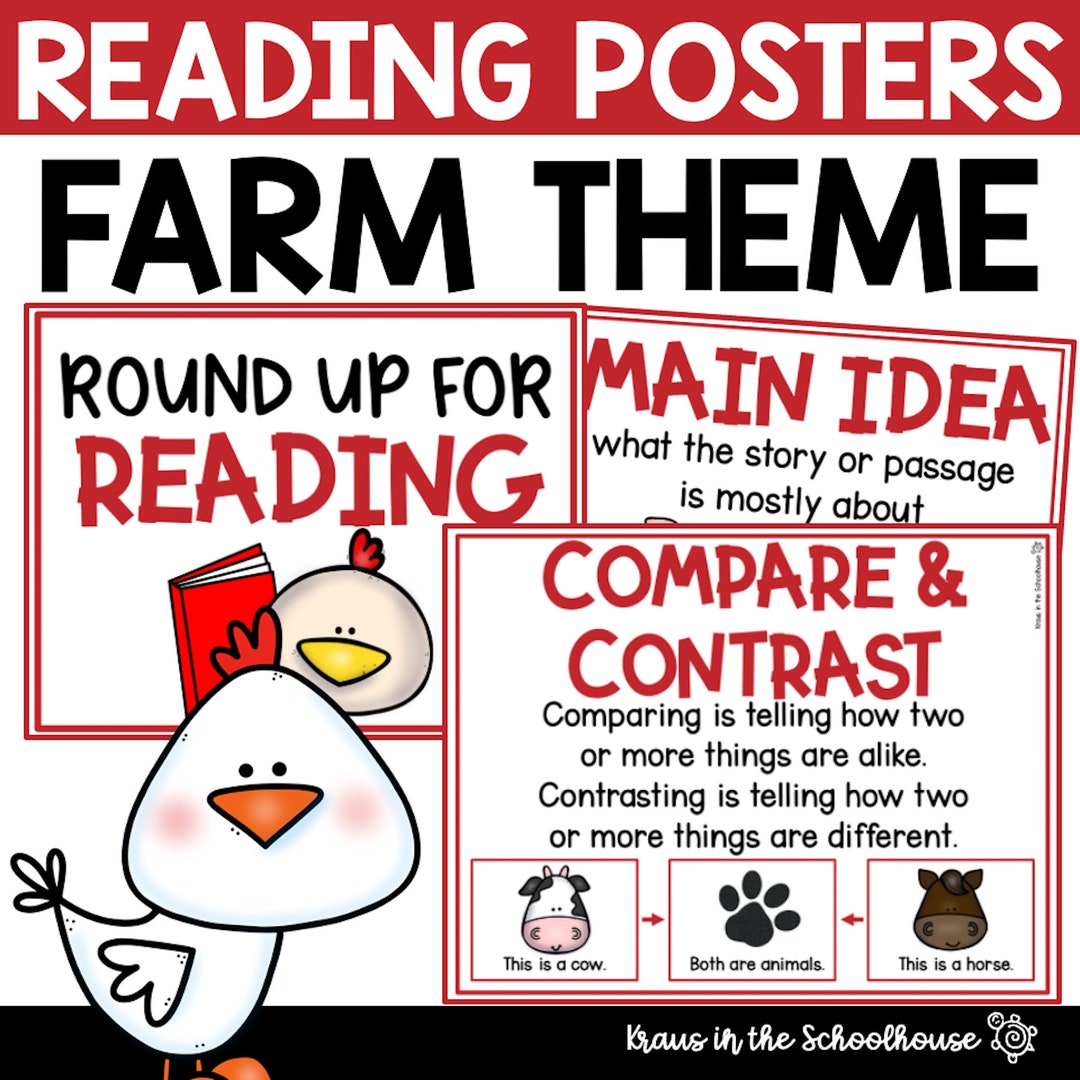 Farm Theme Reading Posters | Reading Comprehension Posters | Bulletin ...