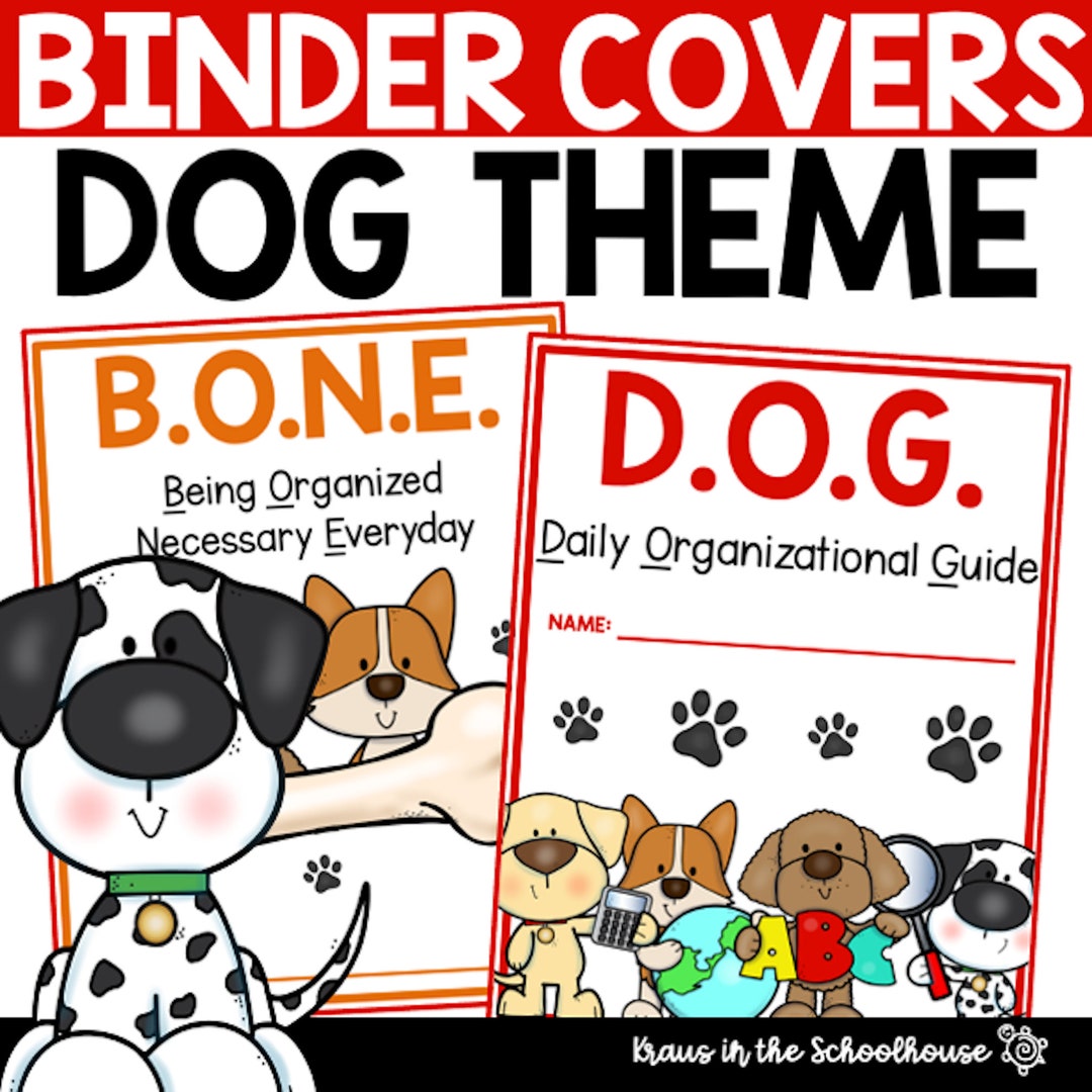 Dog Theme Binder Covers | Dog Decor | Classroom Management | Parent ...