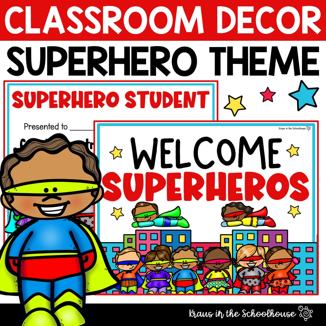 Superhero Theme Decor | Classroom Decor | Bulletin Boards | Superhero ...
