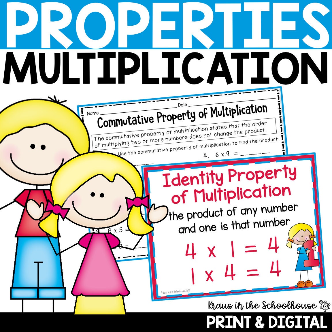 Properties of Multiplication Worksheets | Properties of Multiplication ...