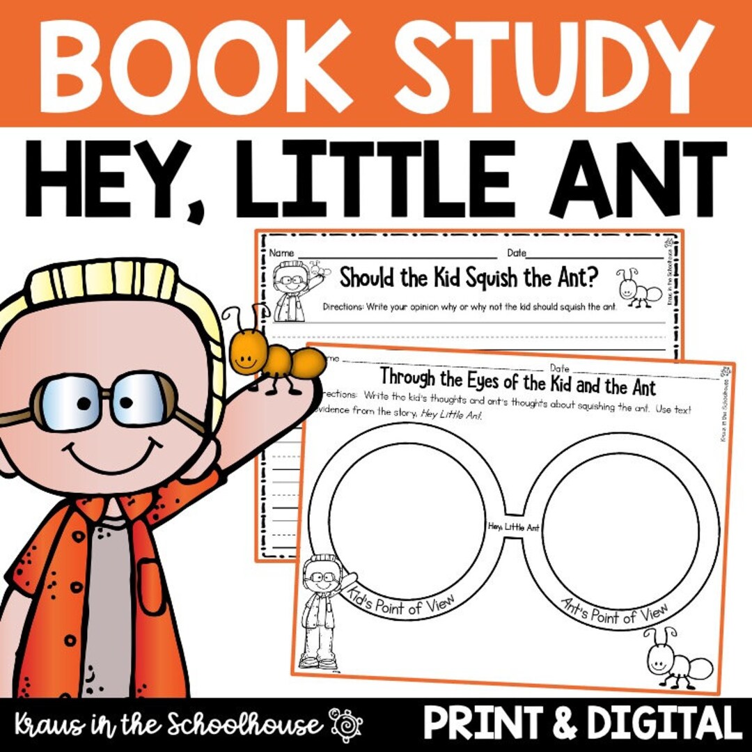 Hey Little Ant Book Study | Hey Little Ant Activity Sheets | Hey Little ...