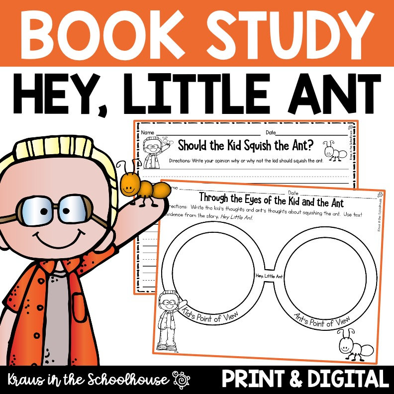 Hey Little Ant Book Study | Hey Little Ant Activity Sheets | Hey Little ...