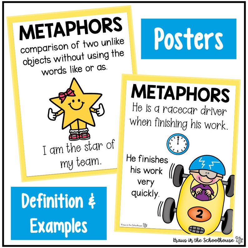 Metaphors Worksheets | Metaphors Printables | Metaphors Activity Sheets ...