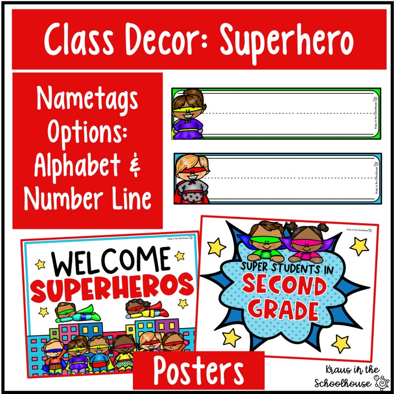 Superhero Theme Decor | Classroom Decor | Bulletin Boards | Superhero ...