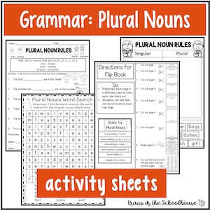 Plural Nouns Activities | Plural Nouns Worksheets | Plural Nouns ...