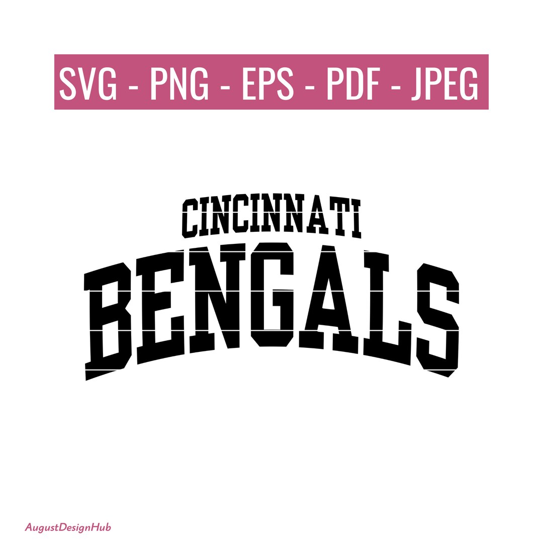 Bengals Svg, Bengals Png, Bengals Mascot, Football Svg, Bengals ...