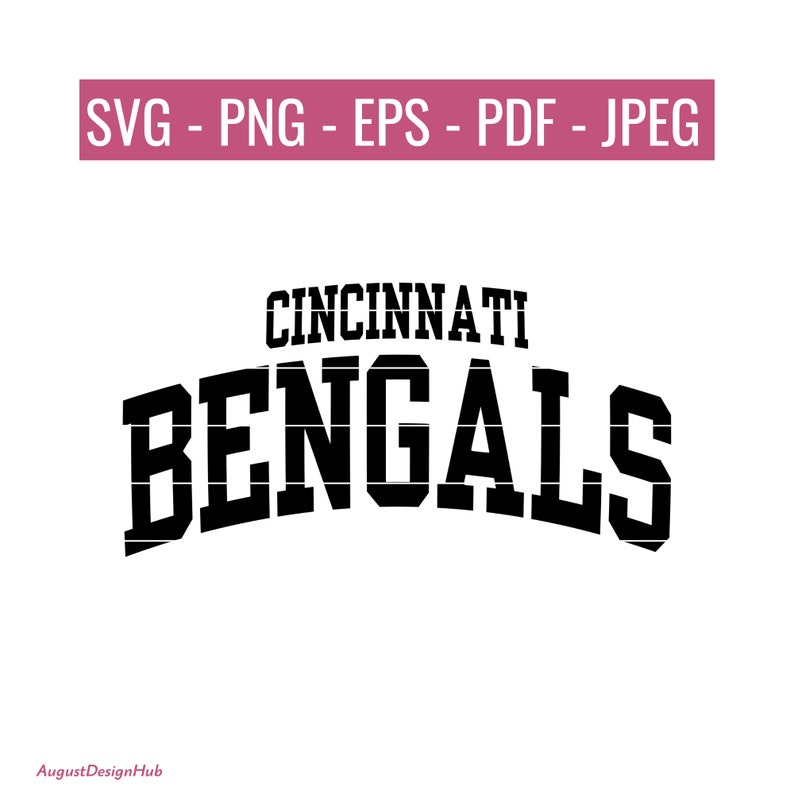 Bengals Svg, Bengals Png, Bengals Mascot, Football Svg, Bengals ...