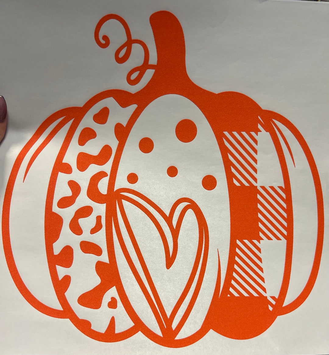 Orange Pumpkin Screen Print Transfer - Etsy