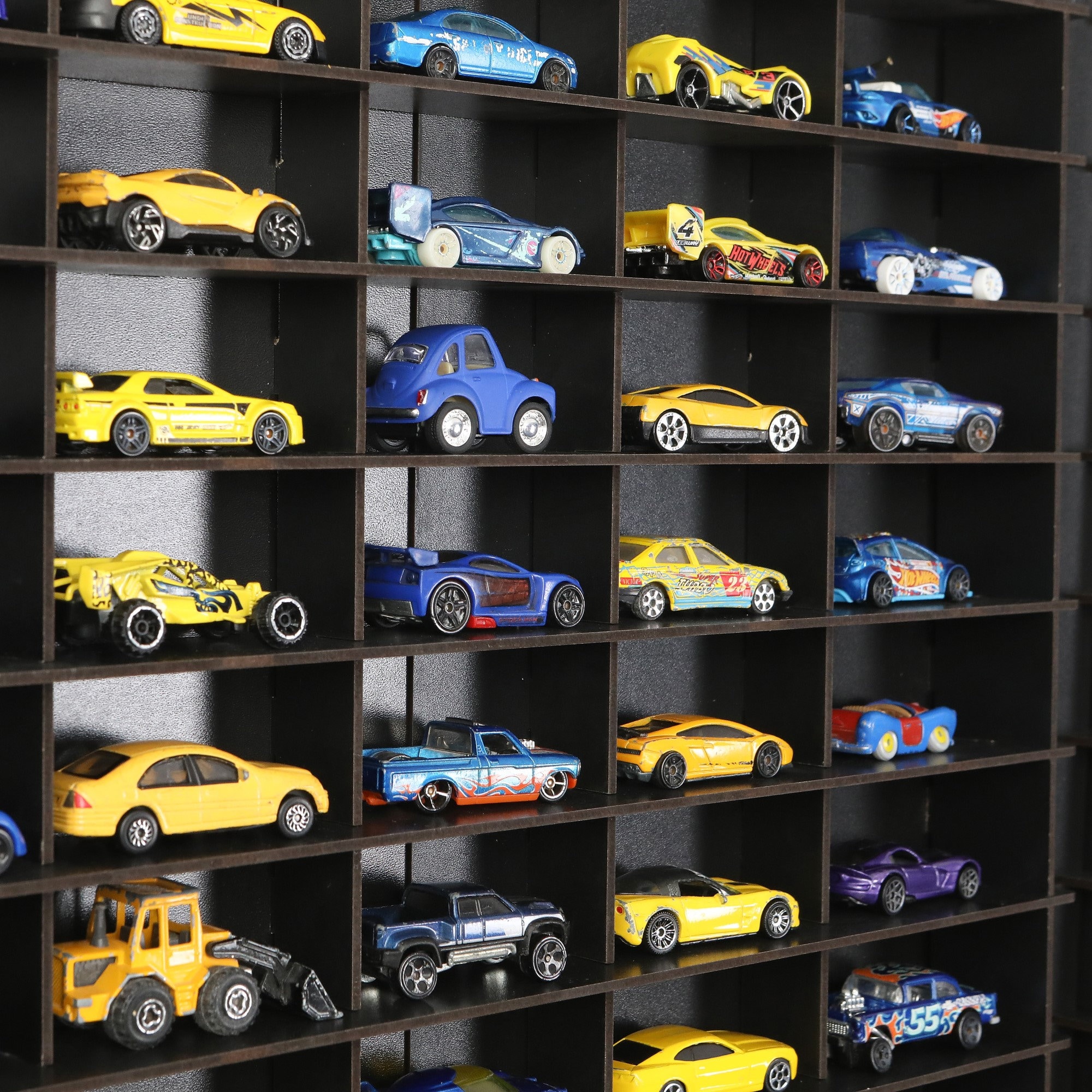 1:64 Toy Car Wall Shelf, Hotwheels, Matchbox Compatible Display Case ...