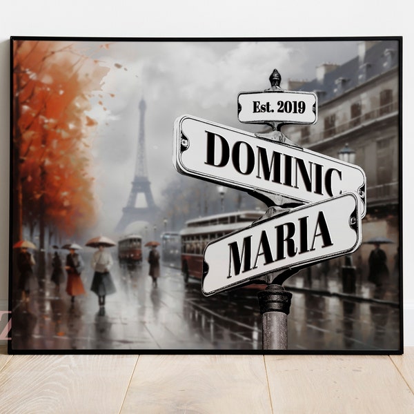 Paris Street Sign - Etsy