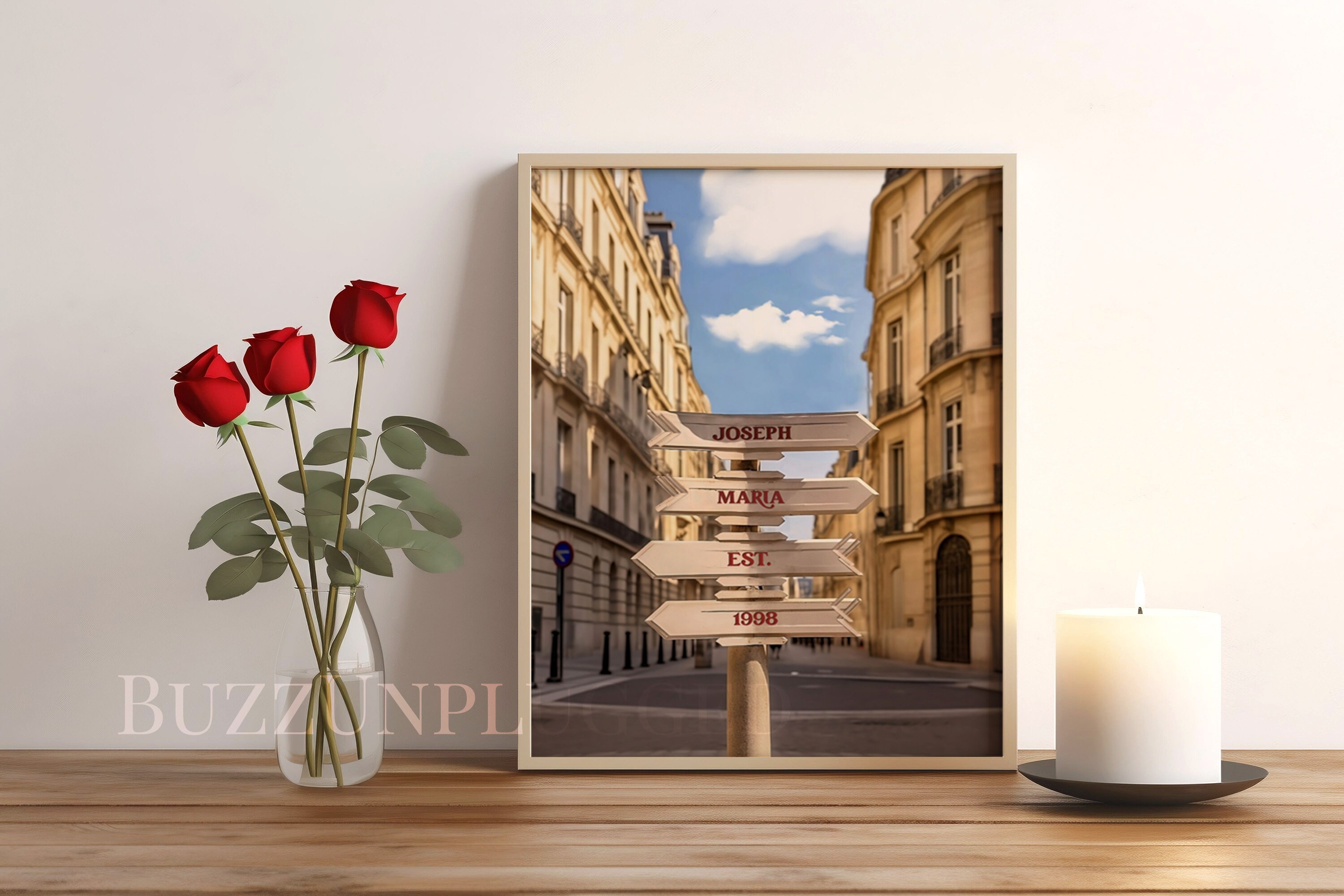 Personalized Paris Name Street Sign Designs, Customized Name ...