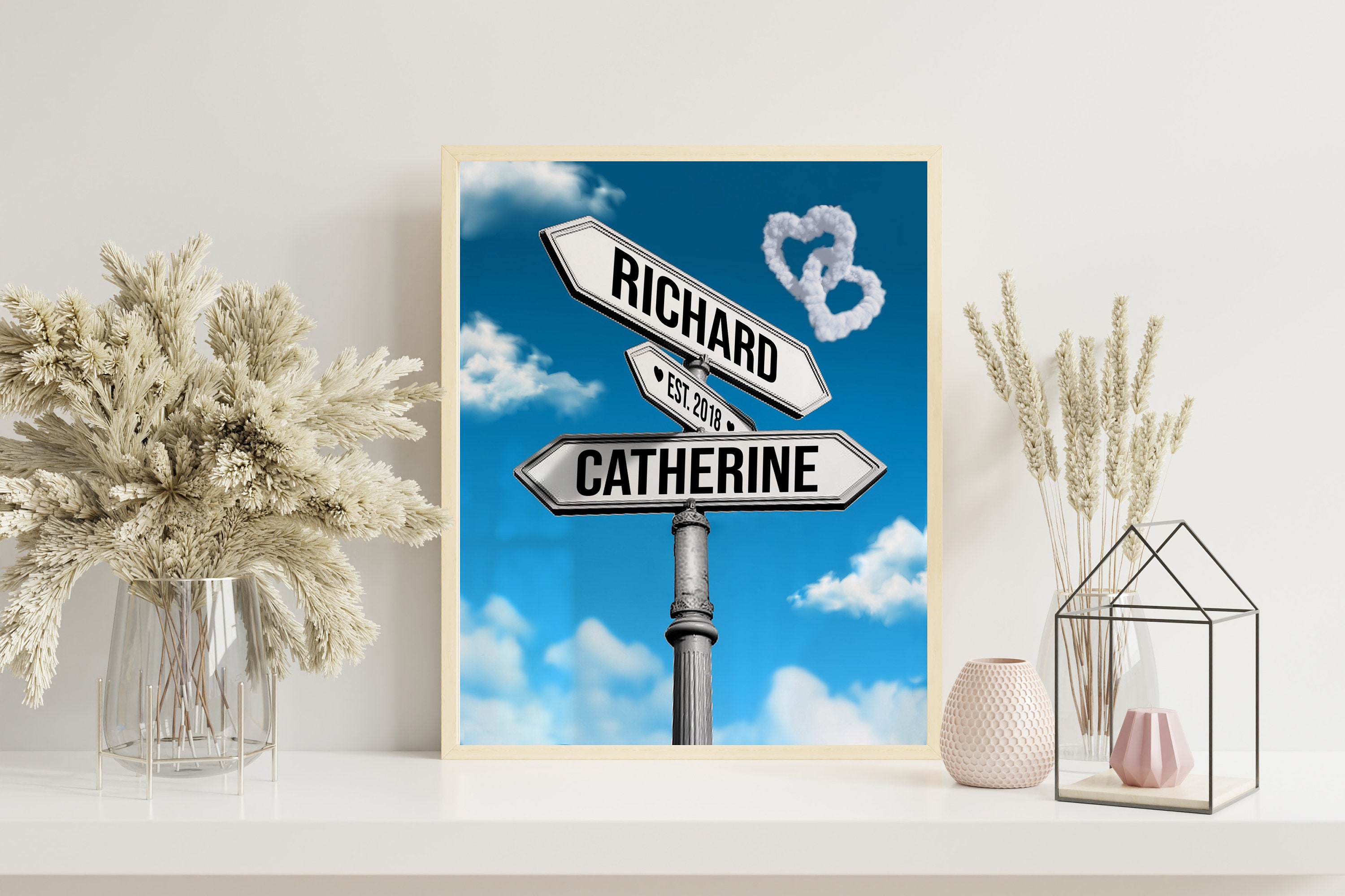 Personalized Intersection Sign, Custom Anniversary Gift, Personalized ...