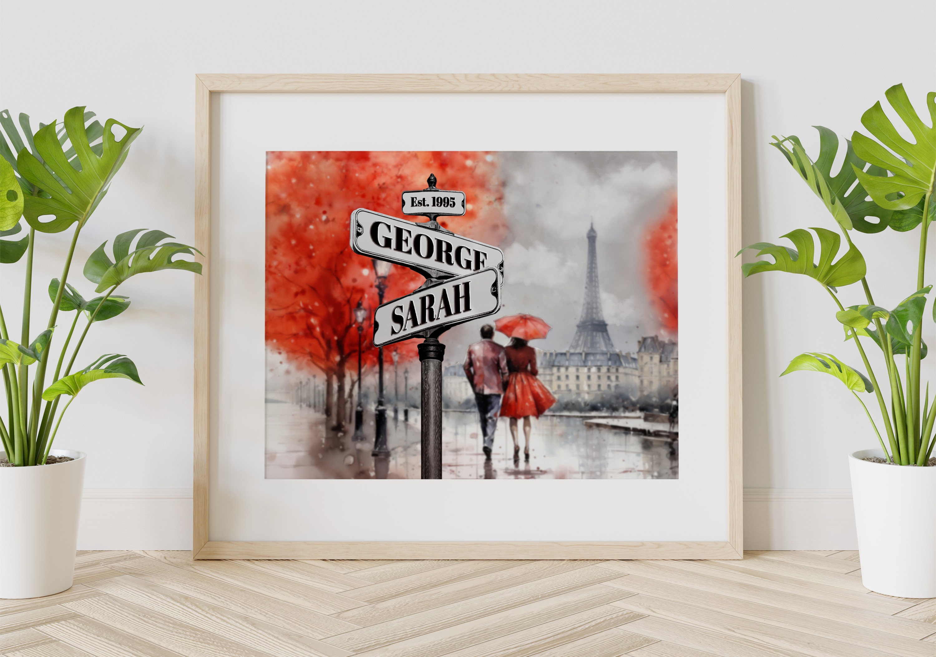 Personalized Paris Name Street Sign. Handmade, Customized Name ...