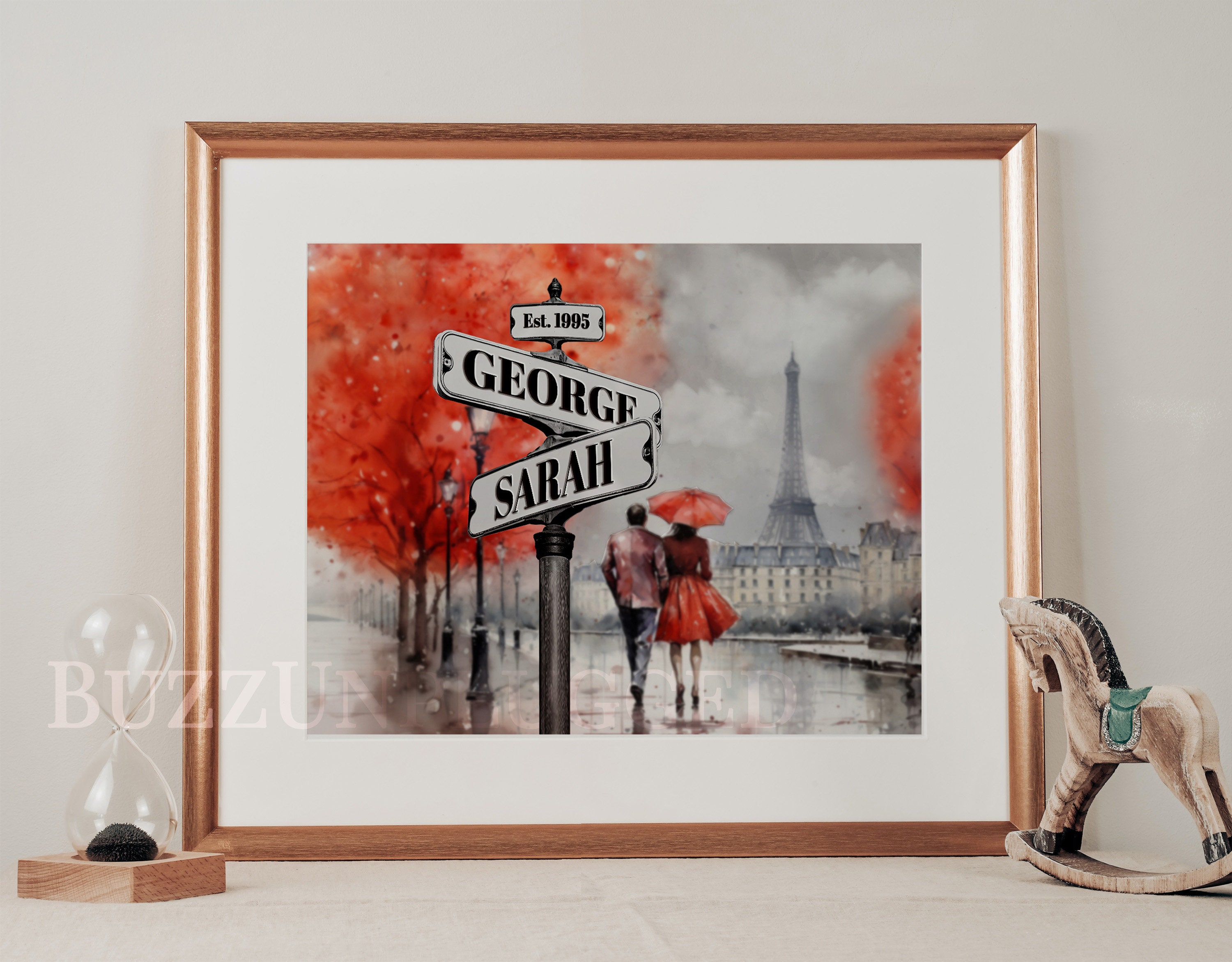 Personalized Paris Name Street Sign. Handmade, Customized Name ...