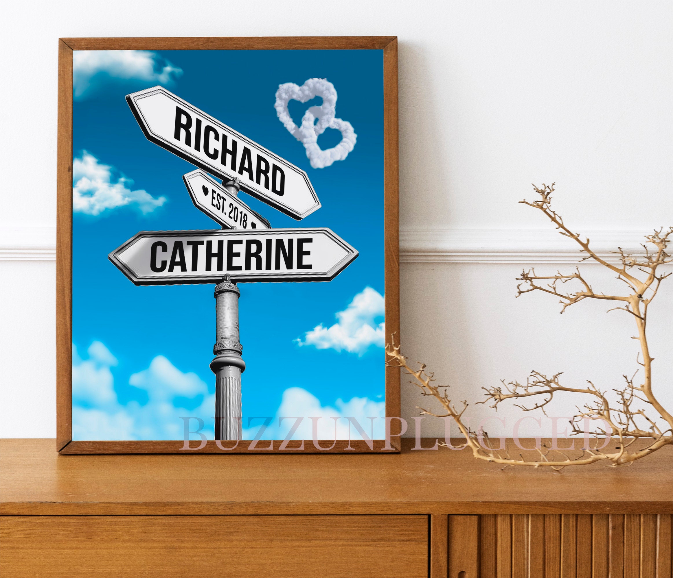 Personalized Intersection Sign, Custom Anniversary Gift, Personalized ...