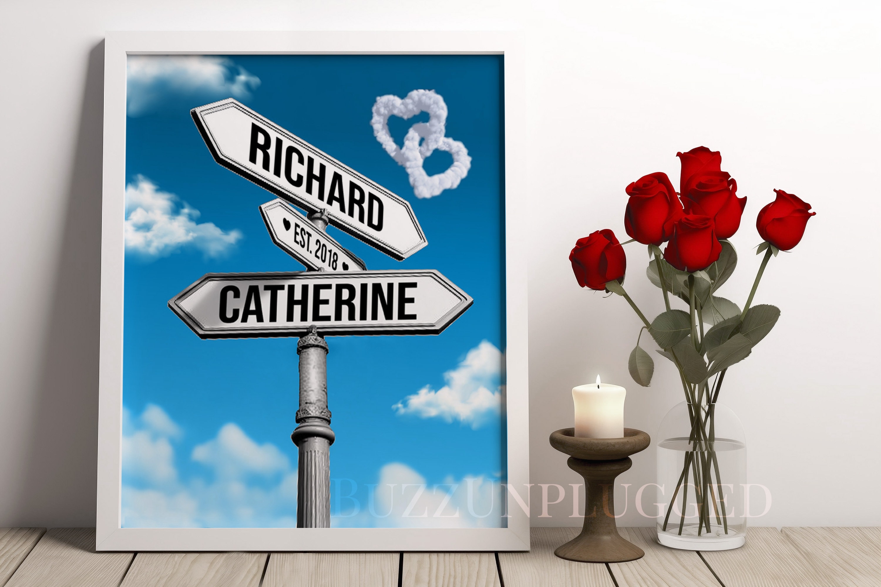 Personalized Intersection Sign, Custom Anniversary Gift, Personalized ...