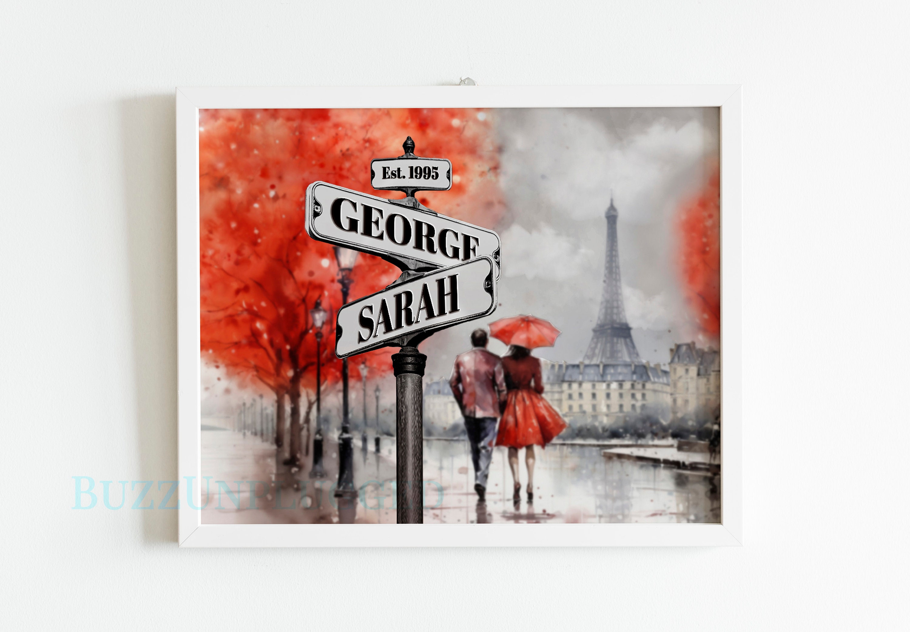 Personalized Paris Name Street Sign. Handmade, Customized Name ...
