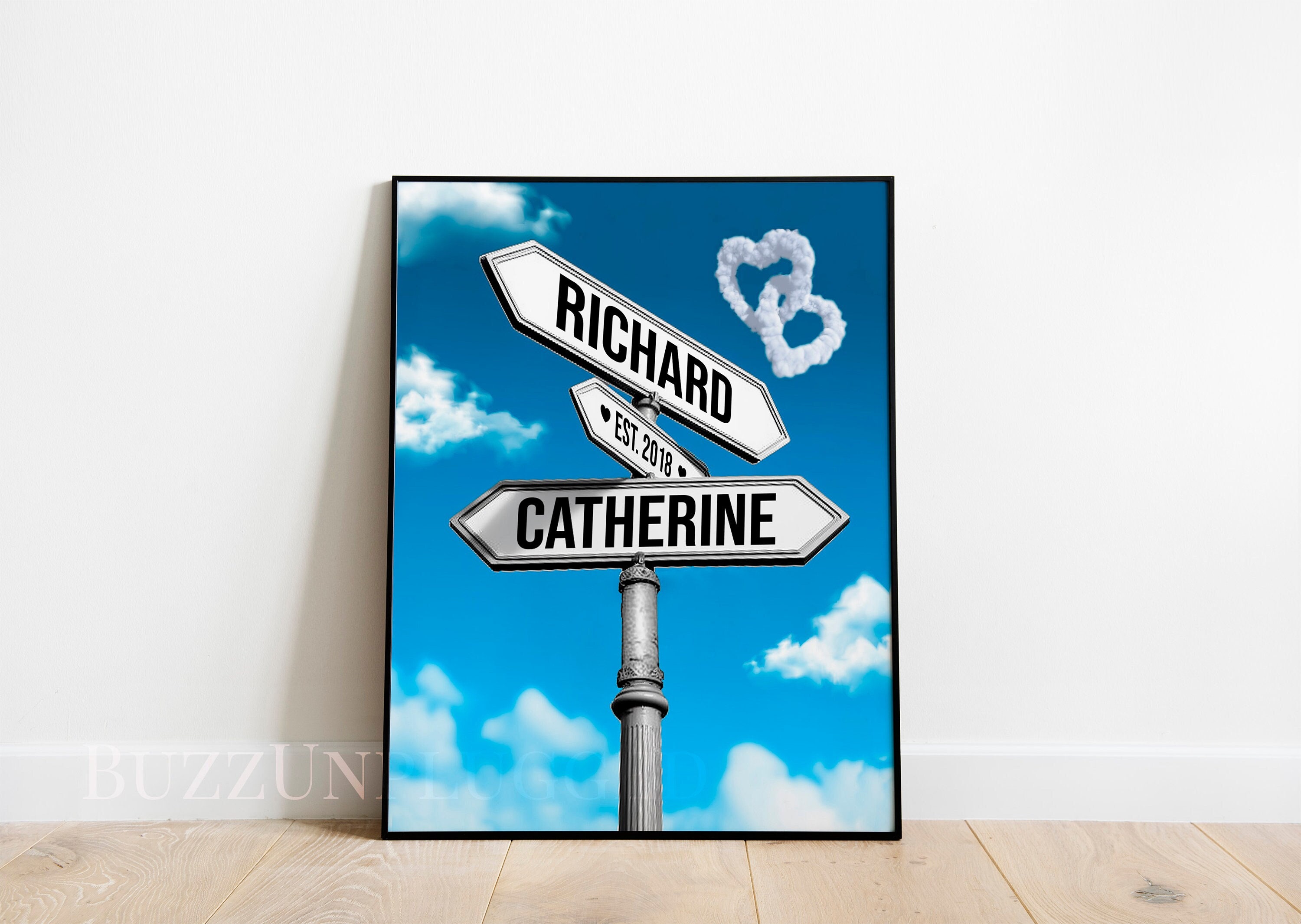 Personalized Intersection Sign, Custom Anniversary Gift, Personalized ...