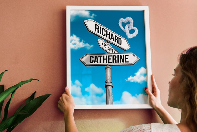 Personalized Intersection Sign, Custom Anniversary Gift, Personalized ...