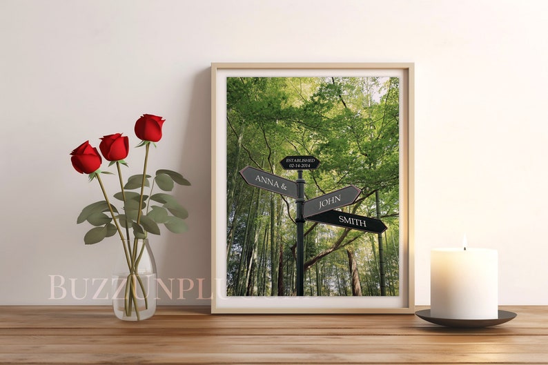 Personalized Intersection Sign, Custom Anniversary Gift, Personalized ...