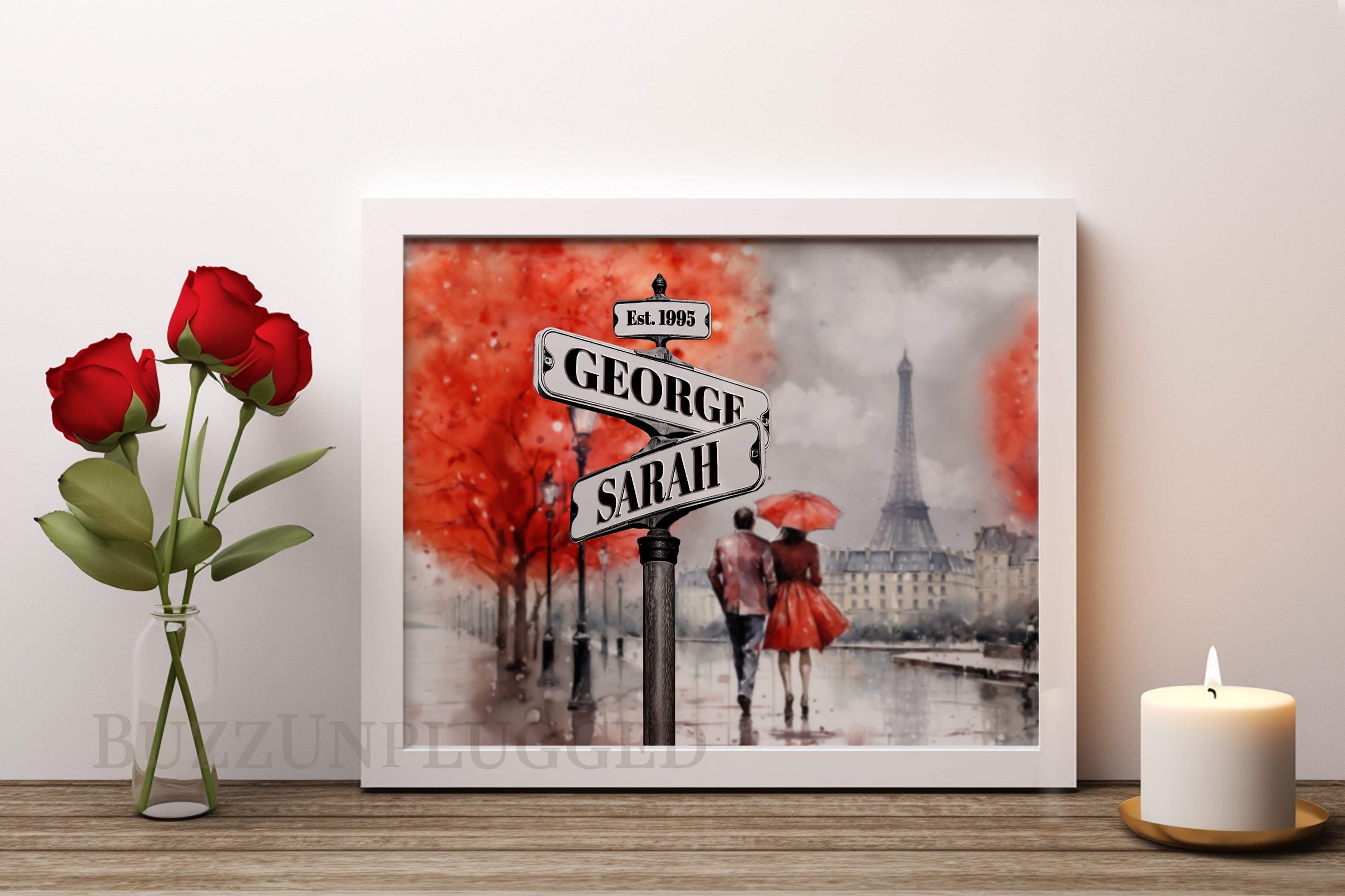 Personalized Paris Name Street Sign. Handmade, Customized Name ...