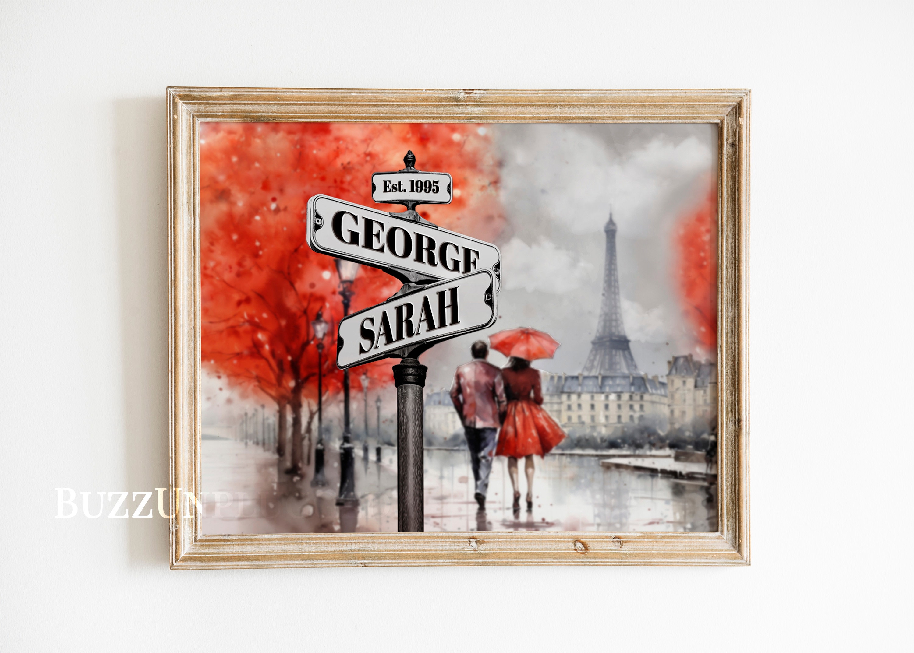 Personalized Paris Name Street Sign. Handmade, Customized Name ...