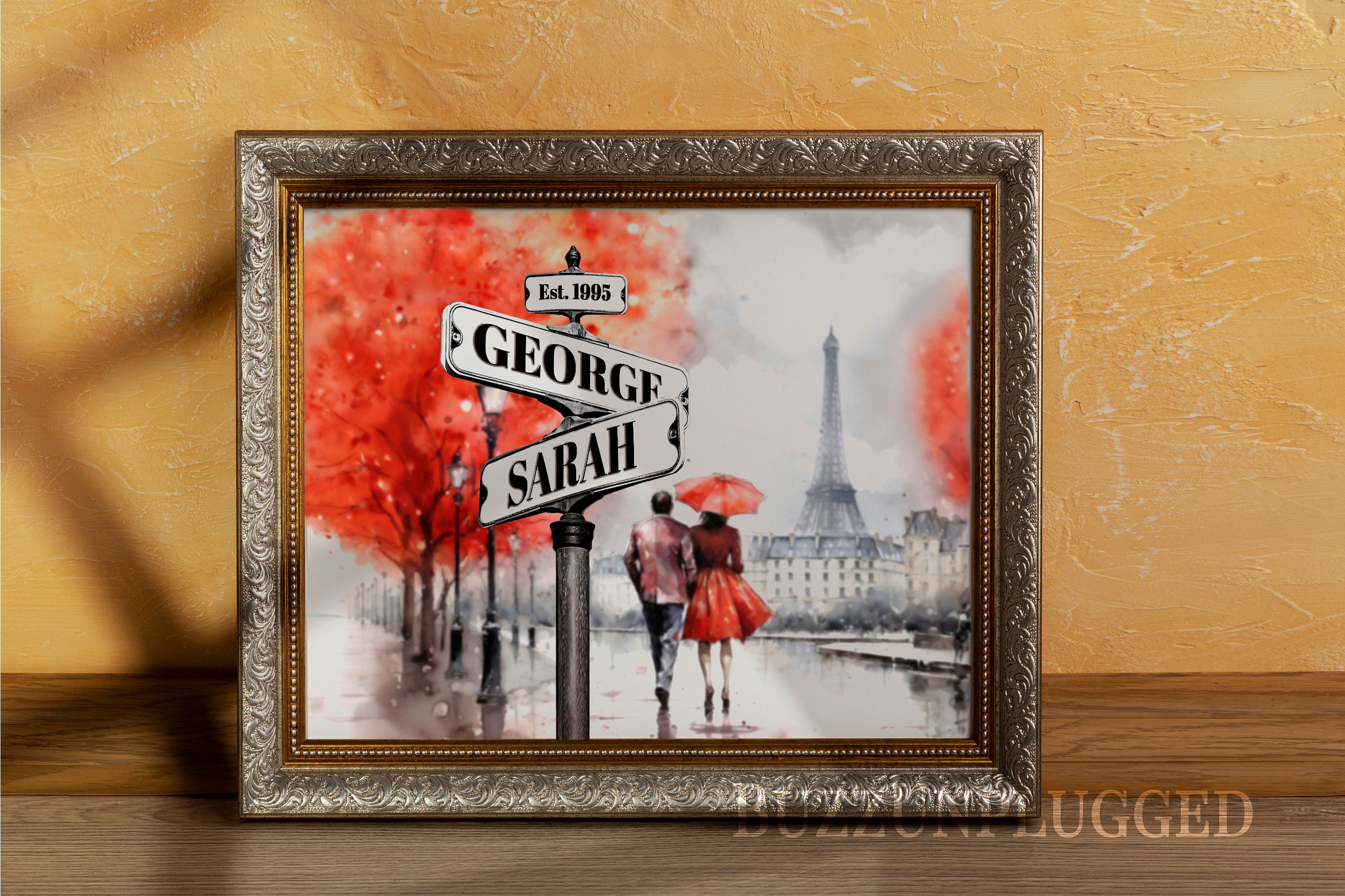 Personalized Paris Name Street Sign. Handmade, Customized Name ...