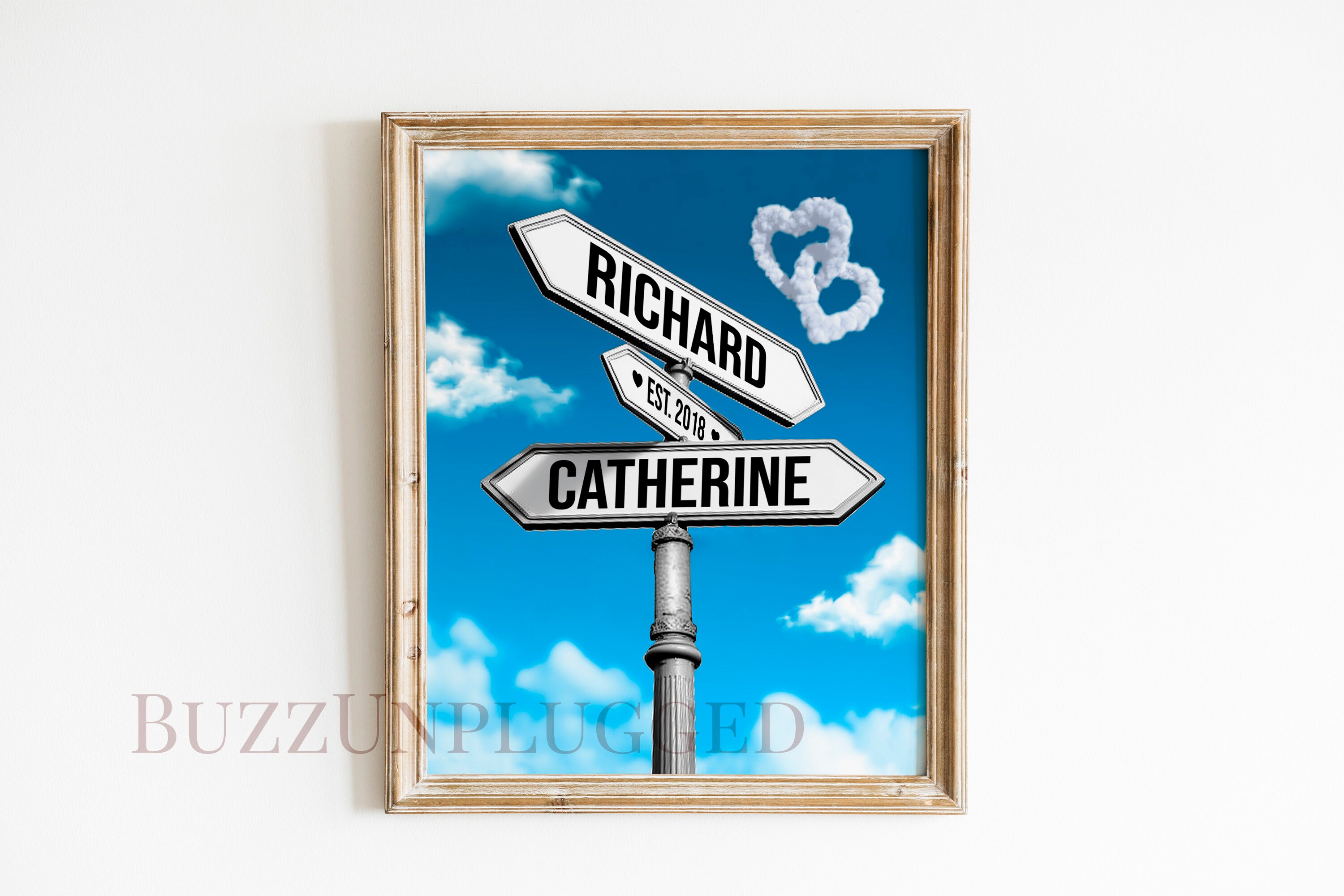 Personalized Intersection Sign, Custom Anniversary Gift, Personalized ...