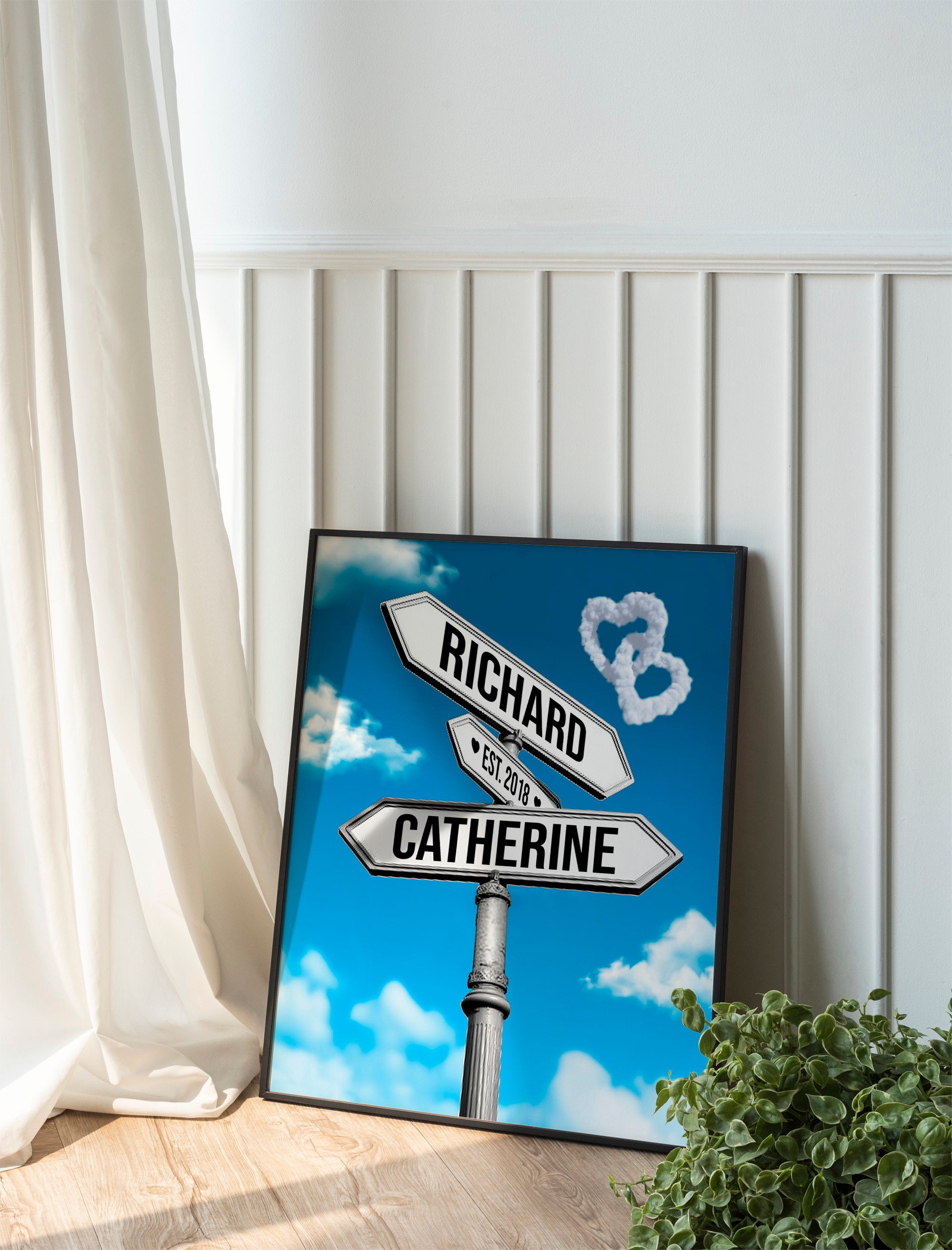 Personalized Intersection Sign, Custom Anniversary Gift, Personalized ...