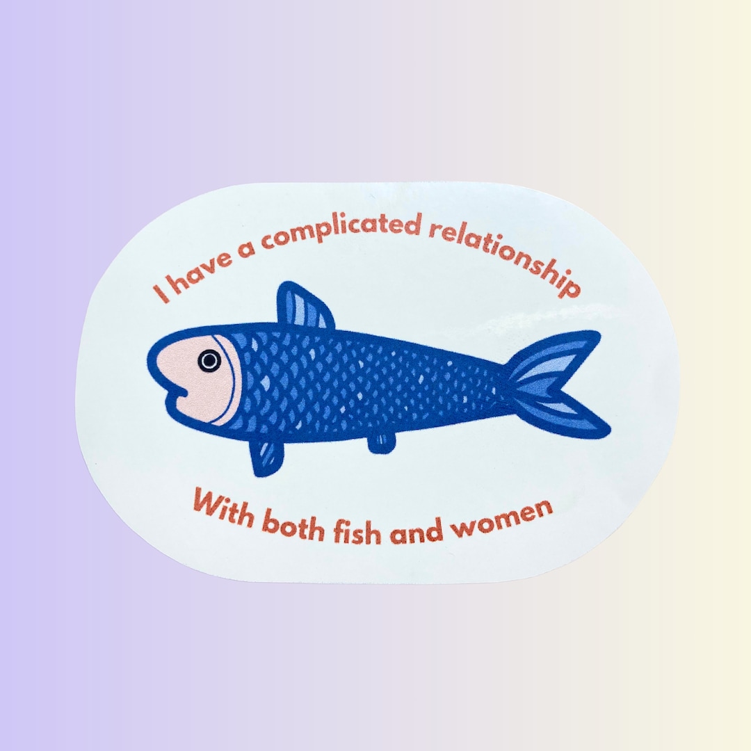 Fish Fear Me Women Want Me Meme Original Design Sticker - Etsy