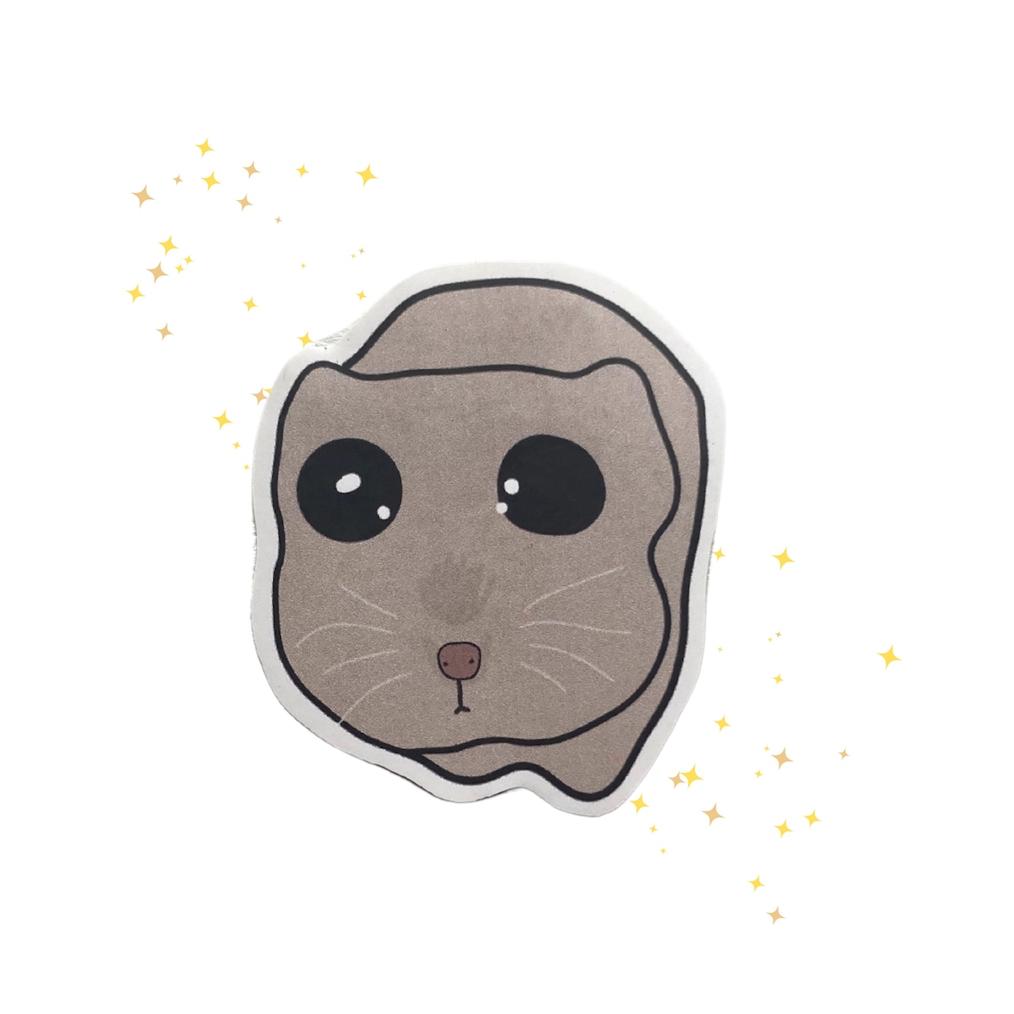 Sad Hamster Big Eye Hamster Meme Sticker - Etsy