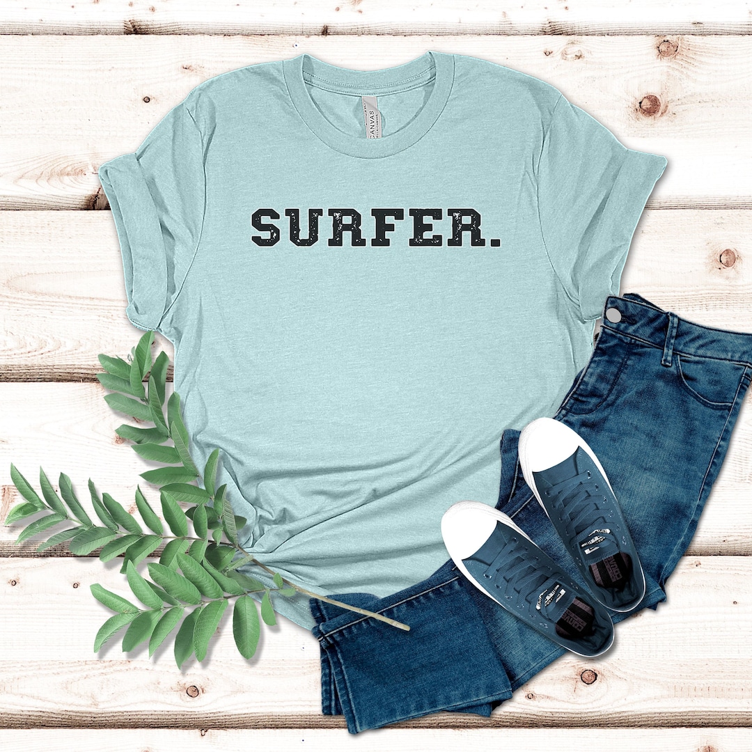 Surfing Enthusiasts Tee, Riding the Waves Shirt, Surfers Passion Top ...