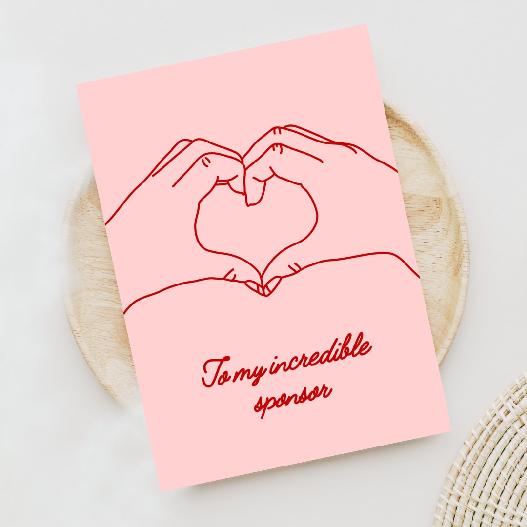 Thank You Sponsor Card - Etsy