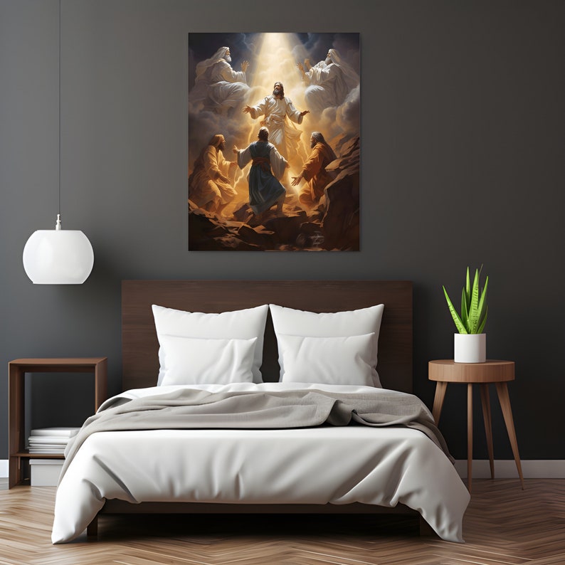 The Transfiguration of Jesus - Poster Print Christian Home Decor Trendy ...