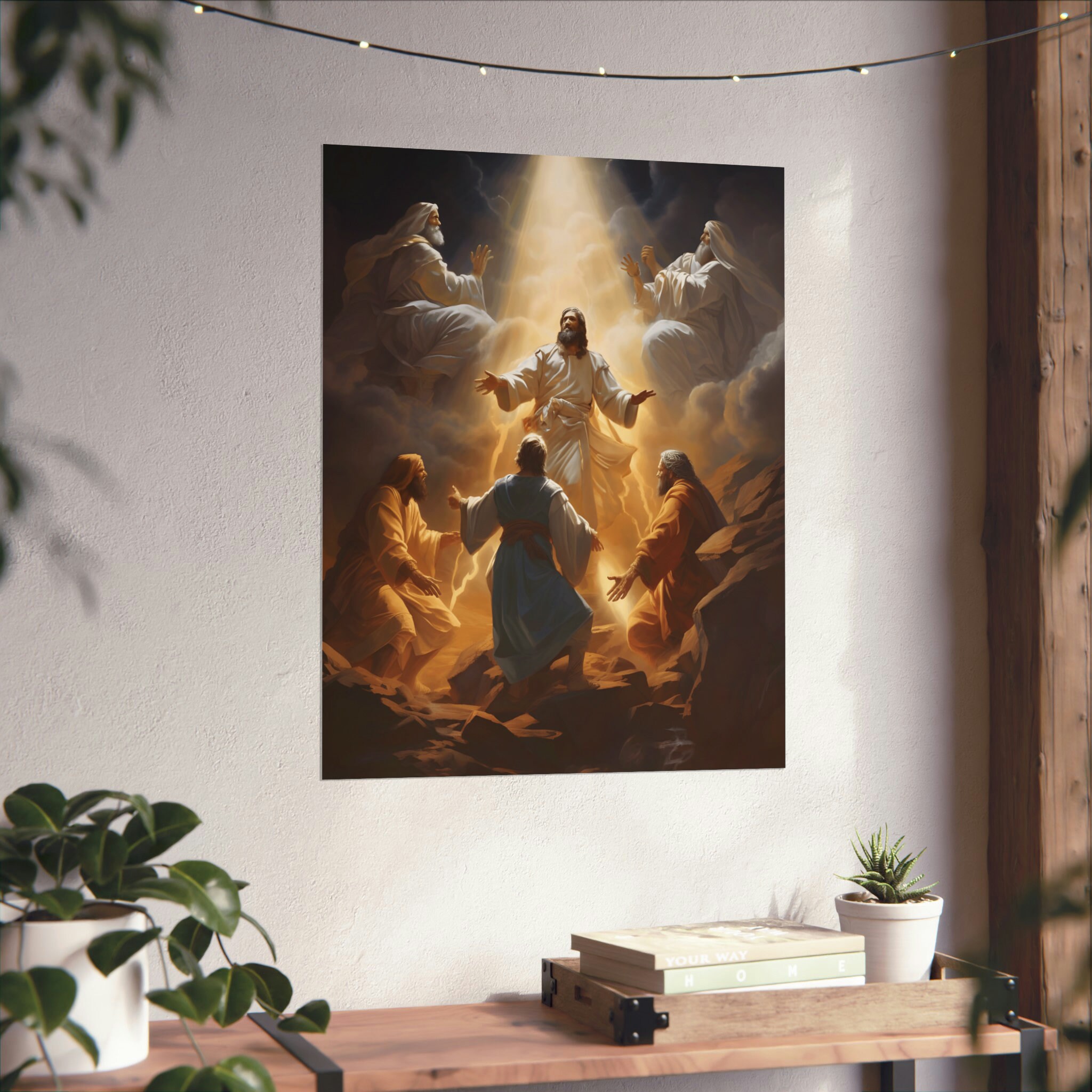 The Transfiguration of Jesus - Poster Print Christian Home Decor Trendy ...