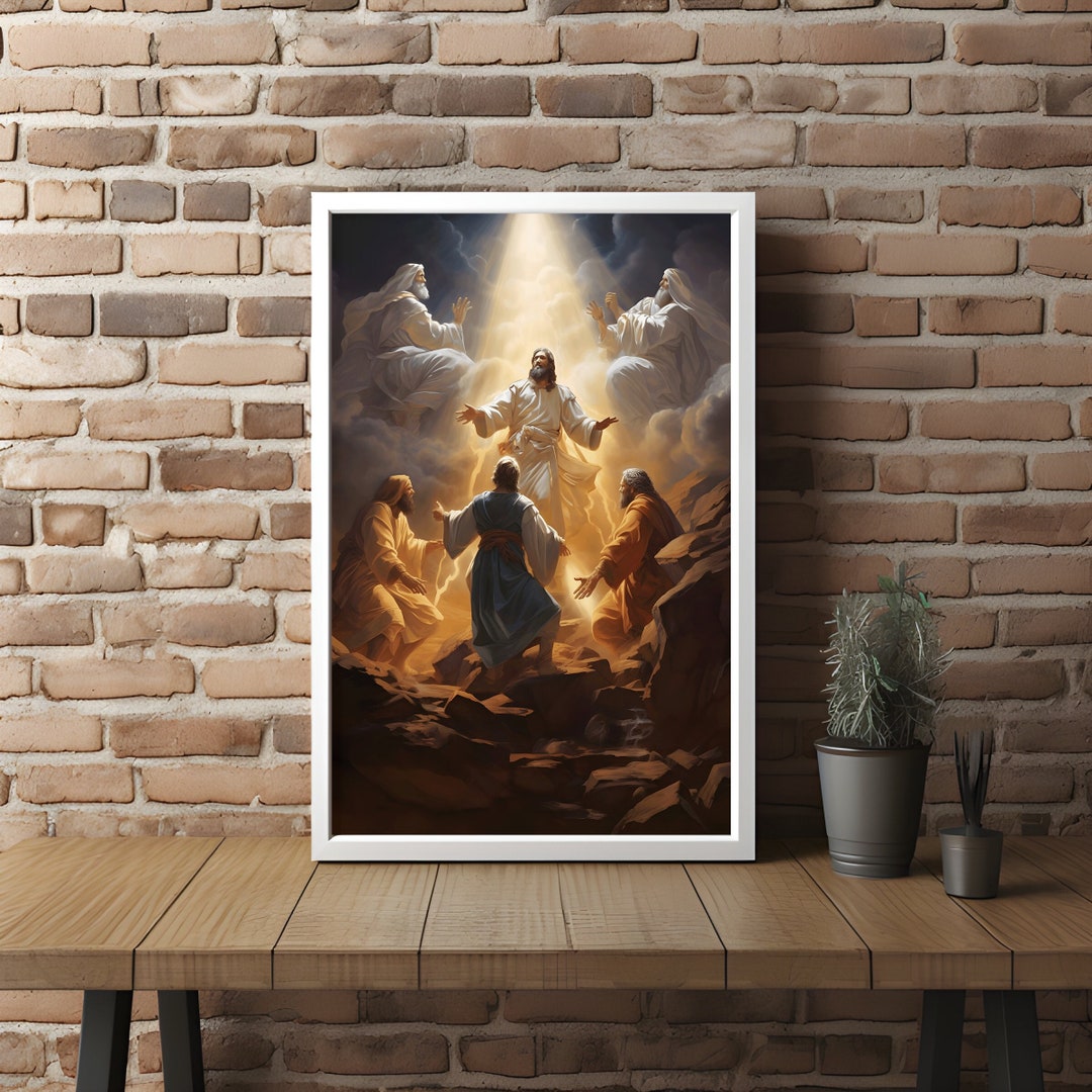 The Transfiguration of Jesus - Poster Print Christian Home Decor Trendy ...