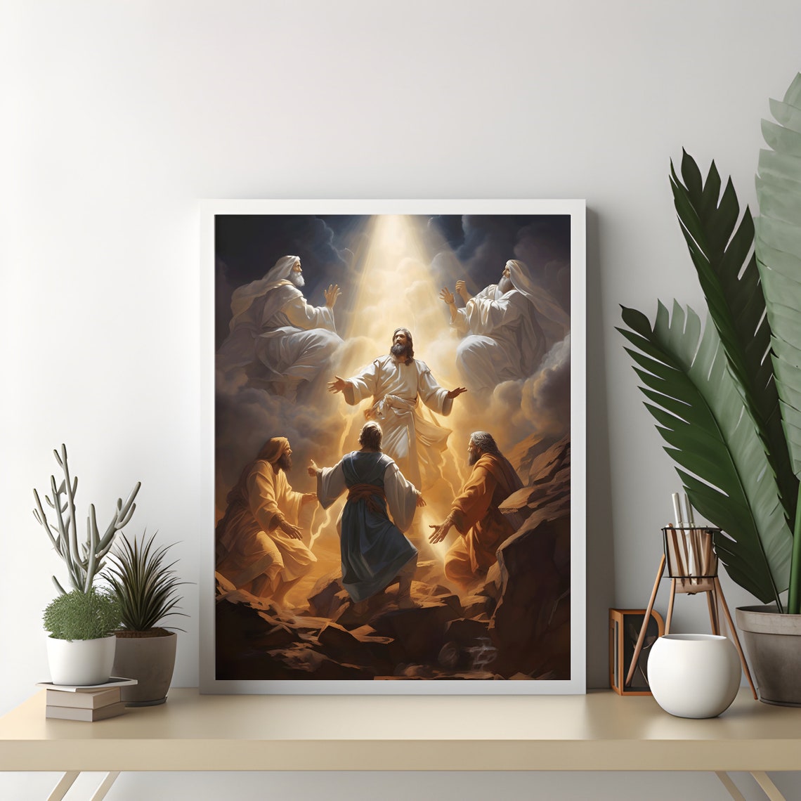 The Transfiguration of Jesus - Poster Print Christian Home Decor Trendy ...
