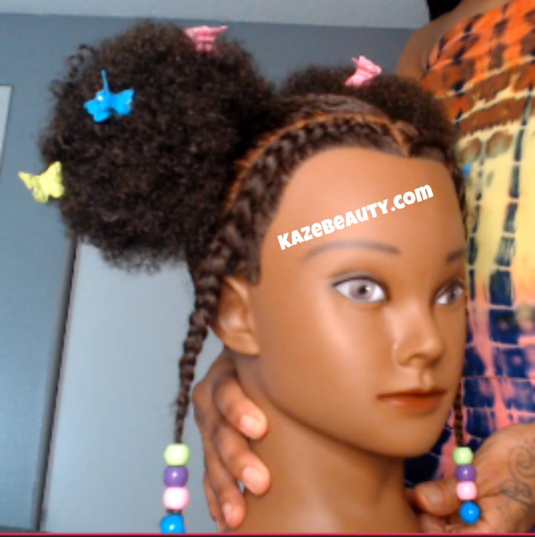 Afro Puff Ponytail | Kids Afro Puff| Natural Hair | Hair Extensions ...
