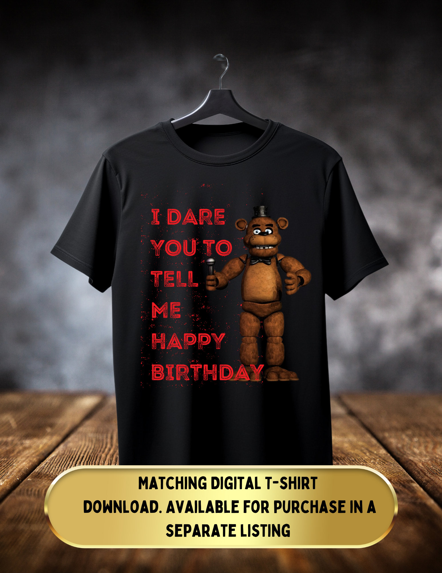 Five Nights at Freddy Birthday Invite, With FREE Video Thank You Card ...