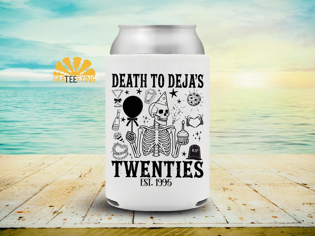Custom Death to My Twenties Can Coolers, Custom 30th Birthday Party Can ...