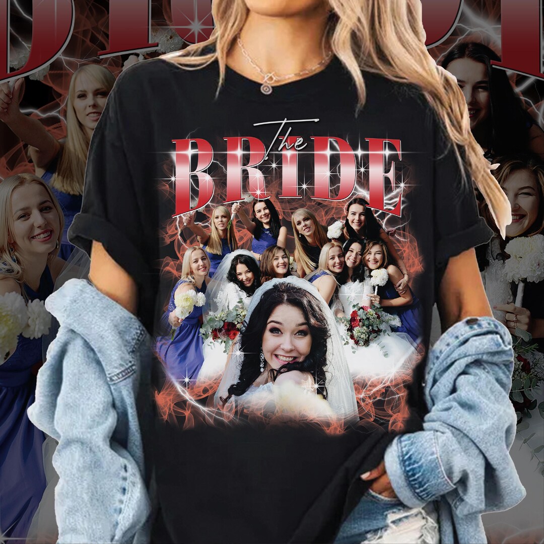 Bride Face Shirt With Custom Photo Design for Her Special Day ...